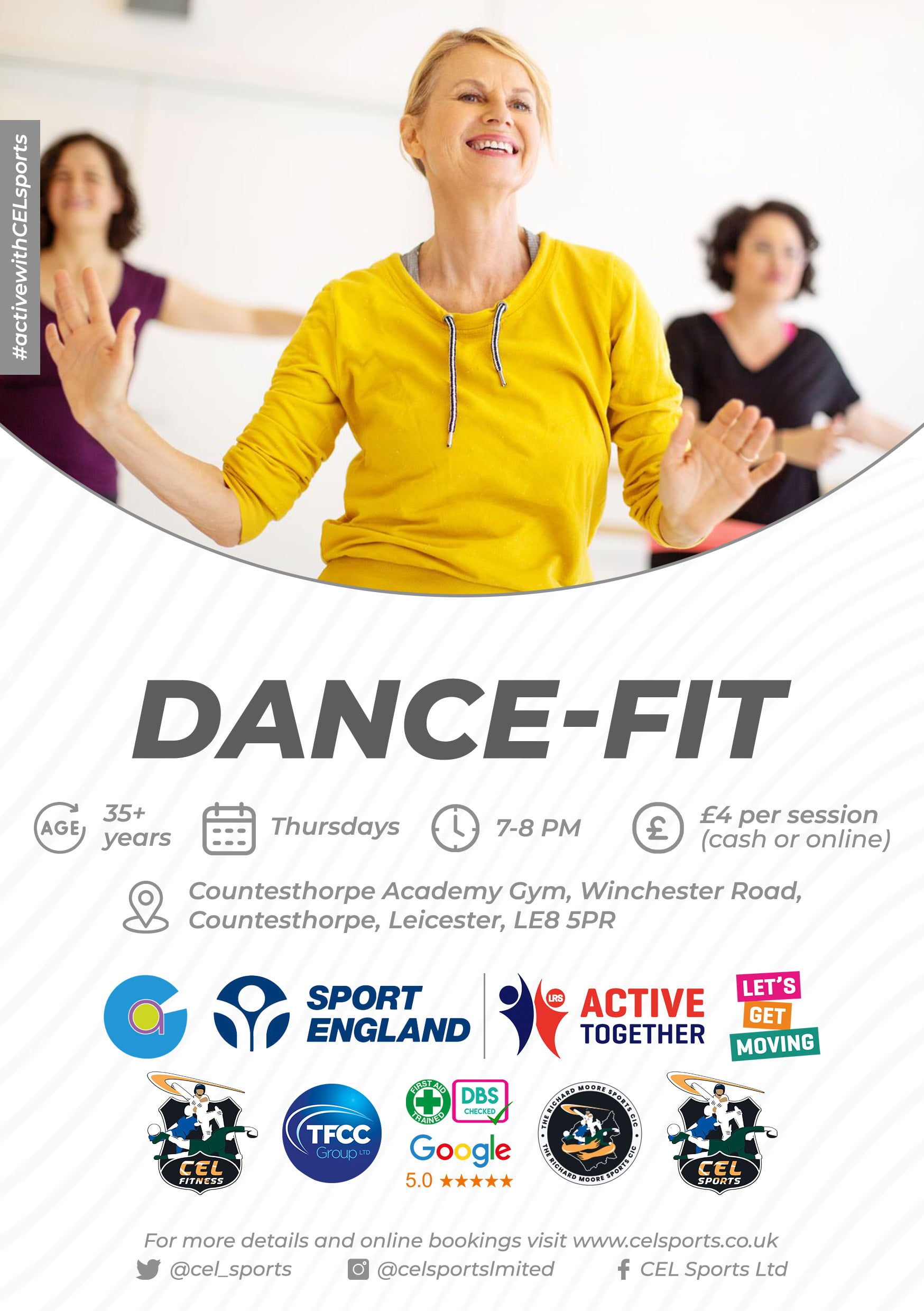 35+ Dance Fit Classes at Countesthorpe Academy on Thursday Evenings ...